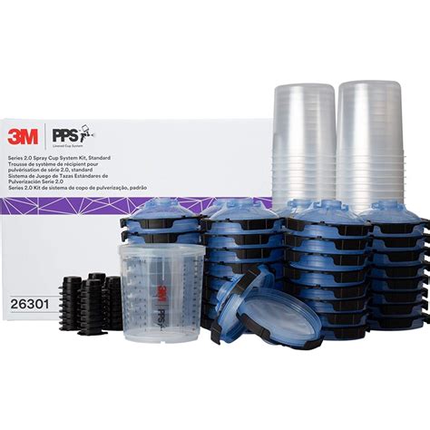 Genesis Auto Body Supply 3m Pps 650ml Standard Spray Cup Lid And Liner