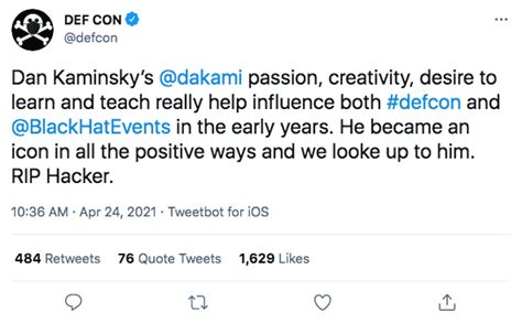 Cybersecurity World Mourns Over Security Researcher Dan Kaminskys