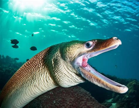 The Pelican Eel Closeup View Stock Illustration Illustration Of Prey