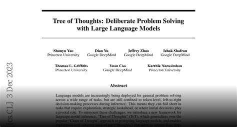 Paper Page Tree Of Thoughts Deliberate Problem Solving With Large Language Models