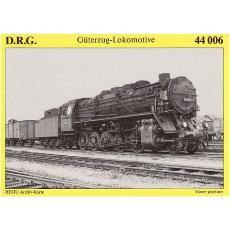 Railway Postcard German Drg Class 44 006 2 10 0 Loco Germany 44006 1