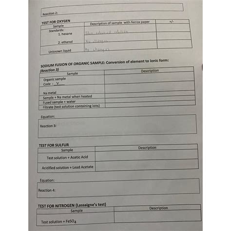Solved Table Or Oxy Sample 1