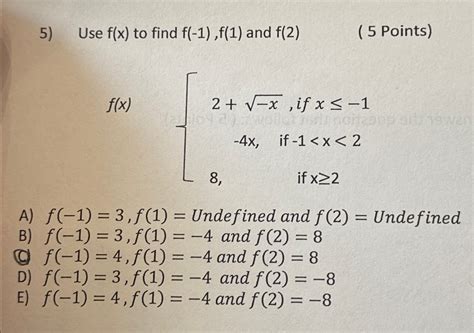 solved use f x ﻿to find f 1 f 1 ﻿and f 2 5