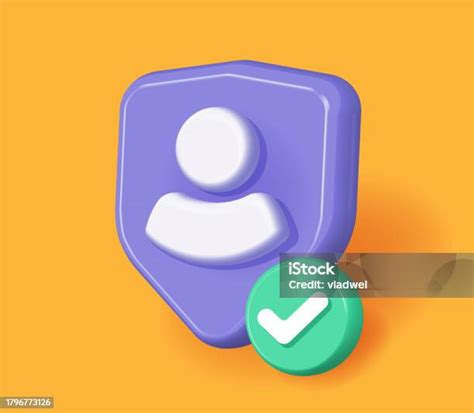 Personal User Data Protect 3d Icon Vector Graphic Person Safety Secure