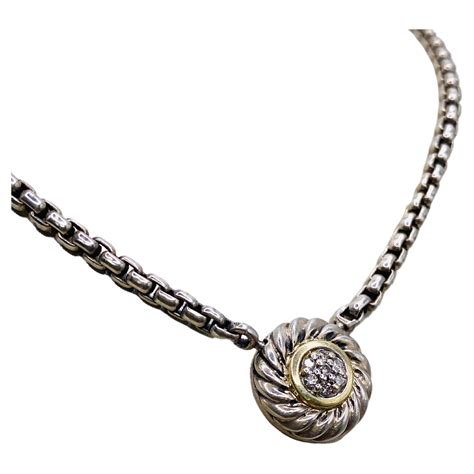 David Yurman Blue Topaz Mini Bijoux Necklace For Sale At 1stdibs