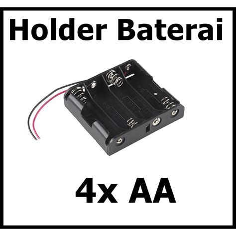Jual Box Baterai 4 AA Tempat Batere Batery Holder 4 X AA Shopee Indonesia