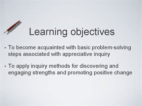 Strengthbased Problem Solving An Appreciative Inquiry Approach Learning