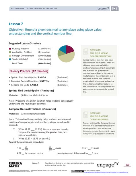 Grade 5 Mathematics Module 1 Topic C Lesson 7