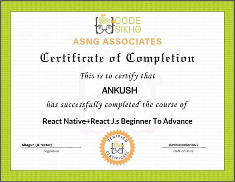 Ankush Gupta On Linkedin I Completed My React Native And Reactjs In Proper Way