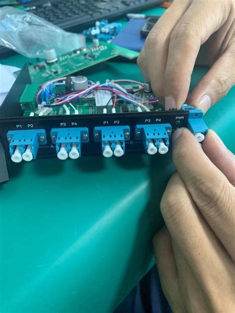 Multimode 8 Port Lc Port Fiber Bypass Switch For Optical Protection Din35 Mounted