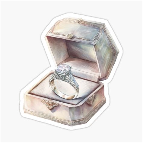 Luxury Ring Sticker Wedding Bride Engagement Ring Diamond
