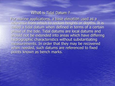 Ppt Tidal Datums Powerpoint Presentation Free Download Id4431280