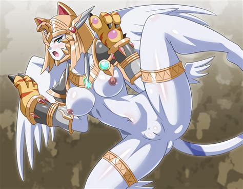Nefertimon Nefertimon X Antibody Digimon Digimon Adventure 02 Armor Breasts Cat Cat Tail