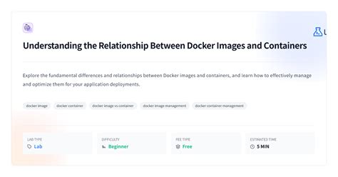 Understanding The Relationship Between Docker Images And Containers Labex