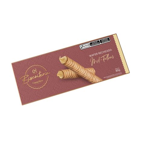 Wafer Mil Folhas 80g Biscoiteria Cacau Show Biscoito Bolacha Shopee