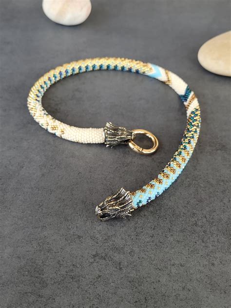 I Made A Beaded Dragon Necklace R Mostbeautiful