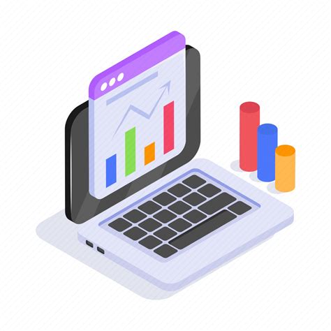 Data Analytics Analysis Statistics Stats Dashboard Laptop Icon Download On Iconfinder