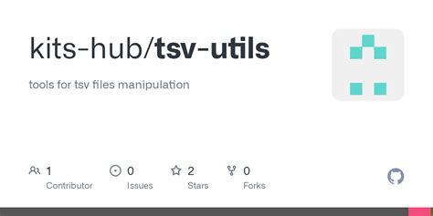 Github Kits Hubtsv Utils Tools For Tsv Files Manipulation