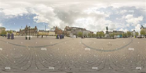 360° View Of Big Square In Malmo Alamy
