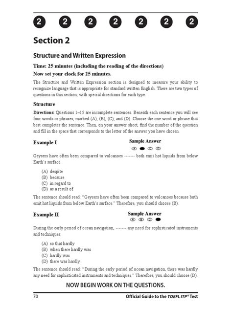 Structure And Written Expression Pdf Test Of English As A Foreign Language Phrase