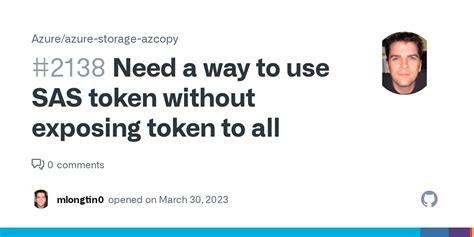 Need A Way To Use Sas Token Without Exposing Token To All · Issue 2138
