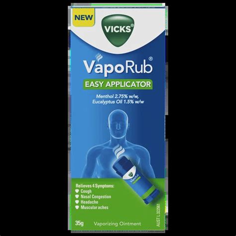 Bb 062024 Vicks Vaporub Easy Applicator 35g Relieves Cough Nasal