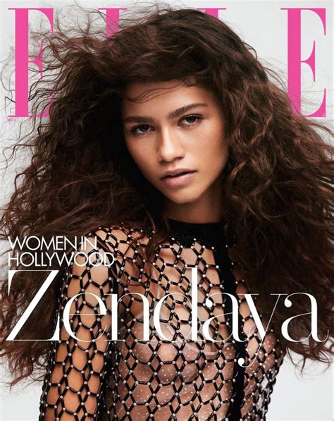 Zendaya Elle Magazine November 2019 Elle Magazine Zendaya Hollywood