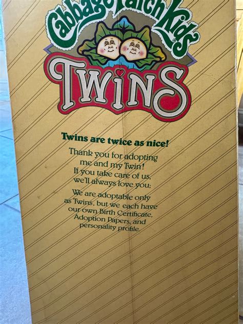 Rare 1985 Cabbage Patch Twins In Original Box Etsy