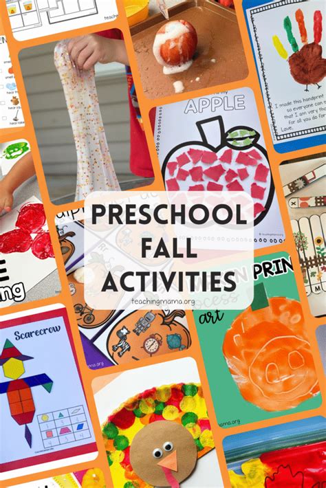 Preschool Fall Activities Teaching Mama