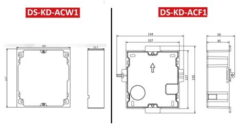 Hikvision Ds Kd Acw1 Intercom Accessoires Opbouwframe 1 Module