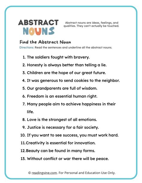 Noun Worksheets For 5th Grade