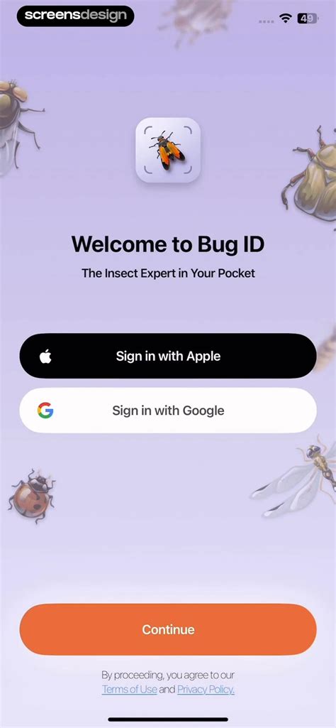 Bug Id Insect Identifier Screensdesign
