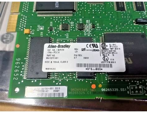 Allen Bradley 1784 Pcic Controlnet Universal Pci Communication Card At