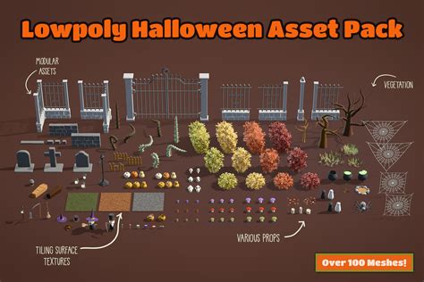 Lowpoly Halloween Asset Pack 3d Fantasy Unity Asset Store