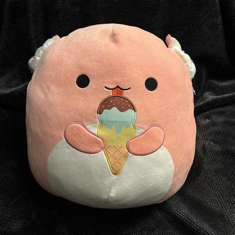 Squishmallow Archie The Pink Axolotl With Ice Cream Cone 16 Plush