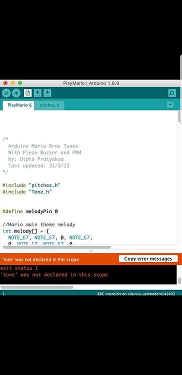 Tone Was Not Declared In This Scope Programming Arduino Forum