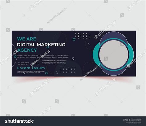 We Digital Business Solution Banner Design Stock Vector Royalty Free