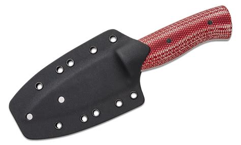 Big Chris Custom Knives Gulo 45 Cpm Magnacut Fixed Blade Knife Red