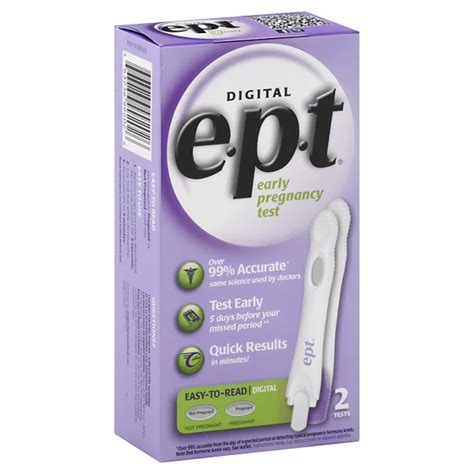 Ept Digital Early Pregnancy Test Shop Sexual Wellness At H E B