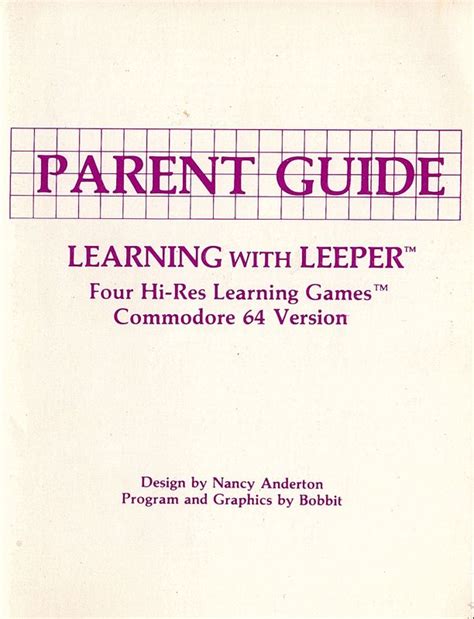 Learning With Leeper Cover Or Packaging Material Mobygames