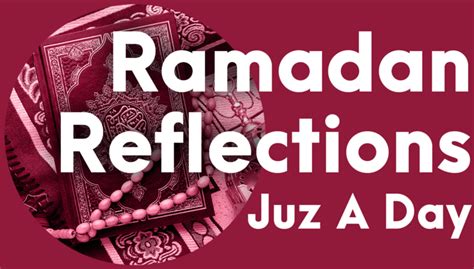 Ramadan Reflections