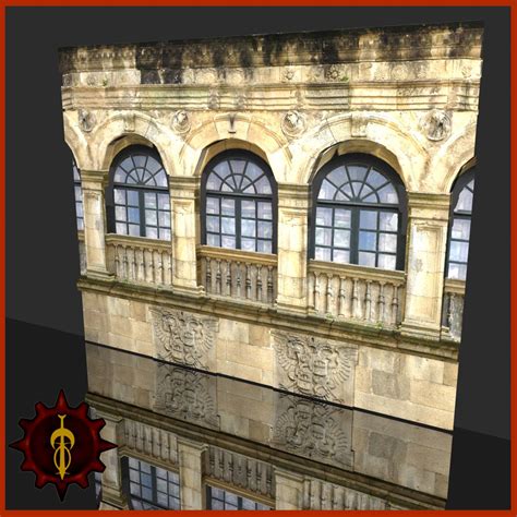 Tileable Wall 3d Model 4 3ds Fbx Obj Max Free3d