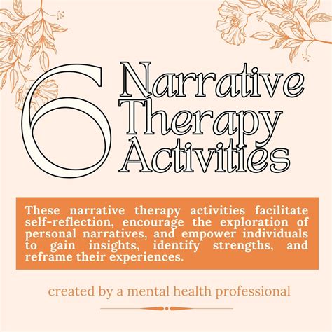 Six Narrative Therapy Activities Counseling Worksheet Download