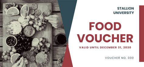 School Food Voucher Template Edit Online And Download Example