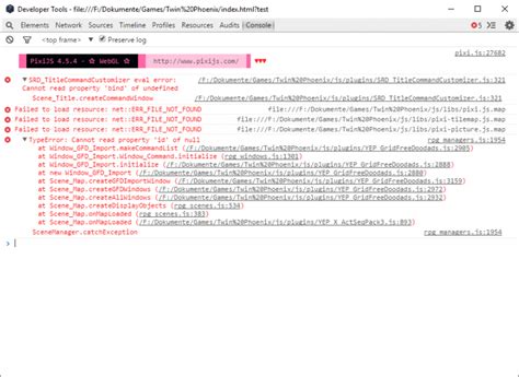 YEP GridFreeDoodads TypeError RPG Maker Forums