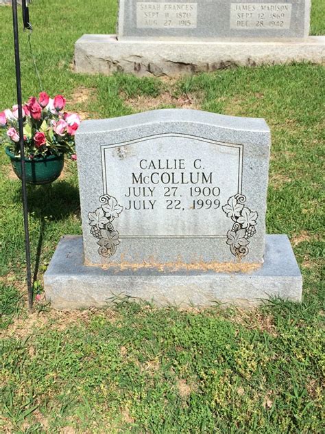 Callie C Mccollum 1900 1999 Find A Grave Gedenkplek