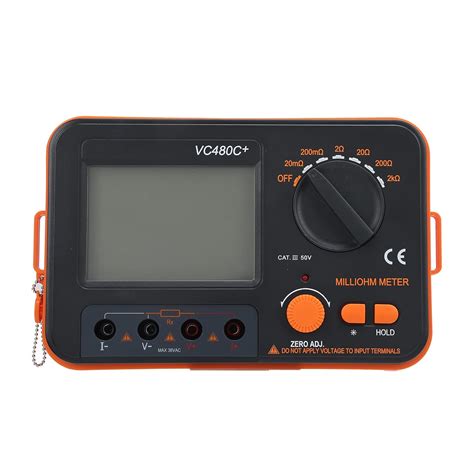 Miliohmímetro Digital De 6 Marchas Medição De 4 Fios Dc Low Tester