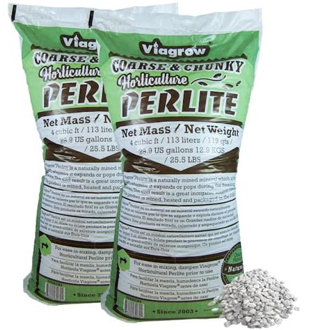 Viagrow 8 Cu Ft 238 Qt 226 L 59 8 Gal 25 8 Kg Perlite Coarse And