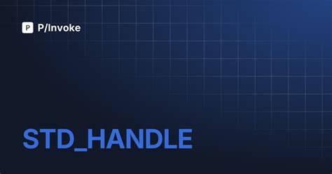 Stdhandle Pinvoke Stdhandle Pinvoke
