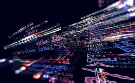 Abstract Background Of Programming Engineering And Software Development Stock Illustration